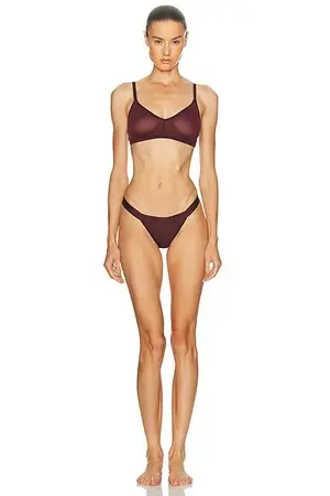 NEGATIVE UNDERWEAR Sieve Thong - Garnet