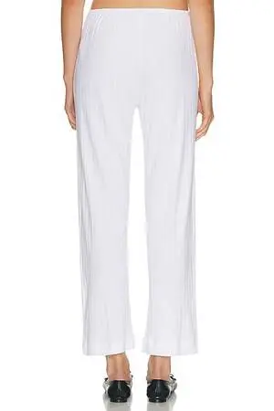 Donni. The Pointelle Simple Crop Pant