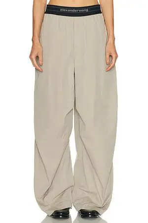 Alexander Wang Mid Rise Pleated Knee Pant