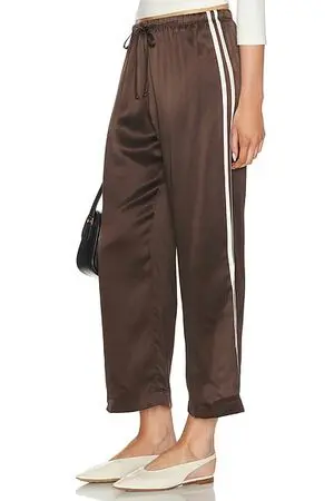 Donni. The Silk Stripe Crop Pant
