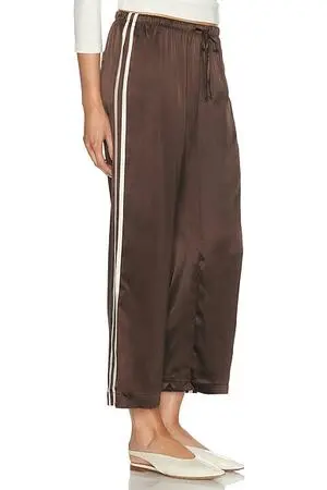 Donni. The Silk Stripe Crop Pant
