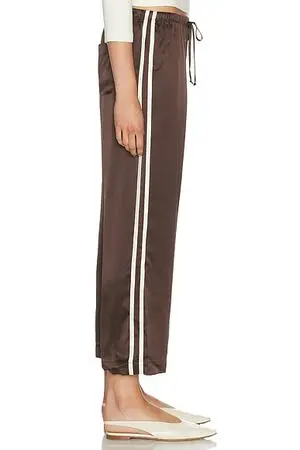 Donni. The Silk Stripe Crop Pant