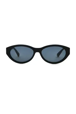 Stella McCartney Medallion Sunglasses - Black & Smoke