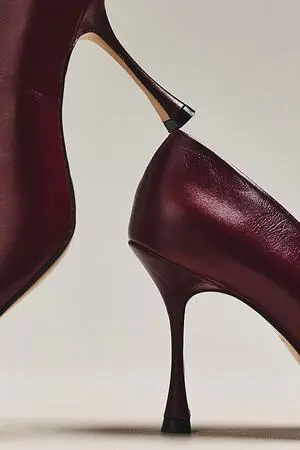 Anthropologie Classic Pointed-toe Pumps - Wine