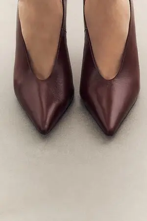 Anthropologie Classic Pointed-toe Pumps - Wine