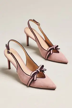 Women's Pointed Toe Pumps with Bow