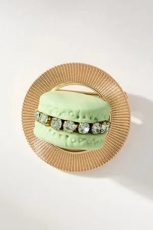 Anthropologie Sweets Brooch Macaroon
