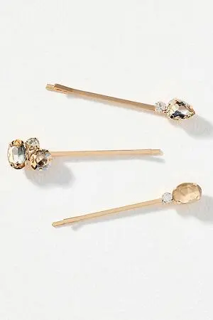 VIOLET & BROOKS Skylar Crystal Bobby Pin Set - Blush Pink