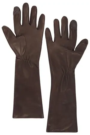 HANDSOME STOCKHOLM Essential Long Leather Gloves - London Tan
