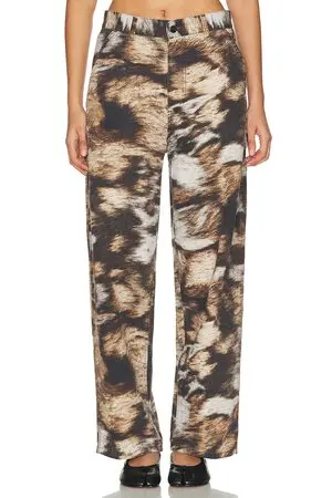 Carhartt Work In Progress Brandon Single Knee Wide Leg Trousers - Wild Dog Print