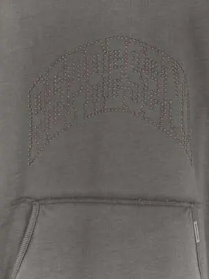 REPRESENT Embellished Cotton Hoodie - Grey