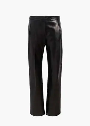 Khaite Miles Leather Pant - Black