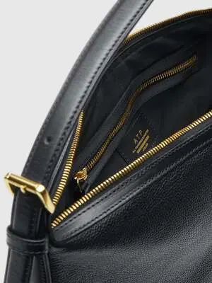 ATP ATELIER Castellare Grained Leather Shoulder Bag - Black