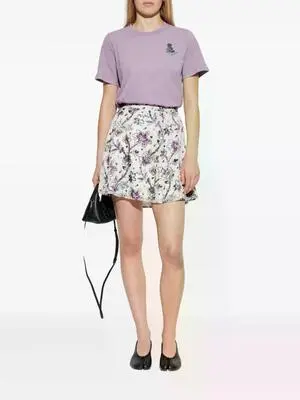 Kate Spade New York Floral-print A-line Skirt - Neutrals