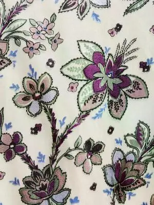 Kate Spade New York Floral-print A-line Skirt - Neutrals