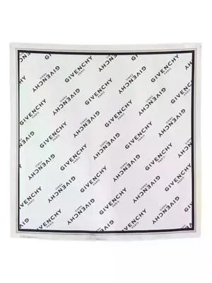 Givenchy Shadow Logo-printed Scarf - White