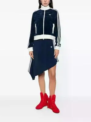 Adidas Waffle-texture Asymmetric Midi Skirt