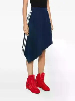 Adidas Waffle-texture Asymmetric Midi Skirt