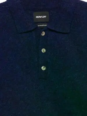 Howlin' Ghost Pressure Buttoned Polo Shirt - Blue