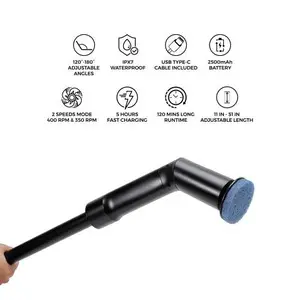 PURSONIC Rechargeable Electric Scalable Scrubber Brush