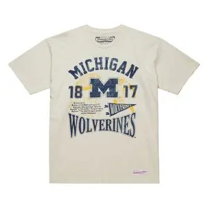Mitchell & Ness Michigan Wolverines Heritage Scholar T-shirt