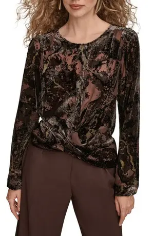 Donna Karan New York Textured Blouses For Women