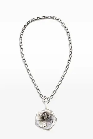 67JEWELRY Hibiscus Pendant Necklace