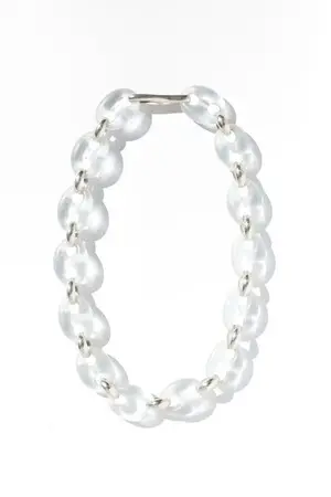 67JEWELRY Soet Resin Mariner Link Necklace - Silver