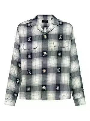 ALLSAINTS Peace-symbol Check Shirt
