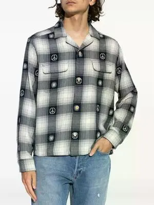ALLSAINTS Peace-symbol Check Shirt
