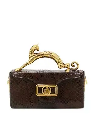 LANVIN Mini Python Cat Handle Bag