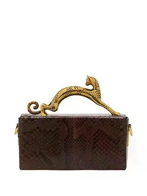 LANVIN Mini Python Cat Handle Bag