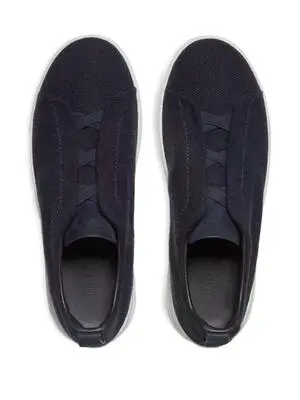 Zegna Triple Stitch Oasi Sneakers - Blue
