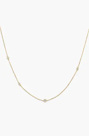 Mejuri Multi Station Diamond Necklace