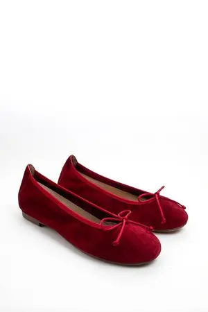 MENINA STEP Sofia Elastic Suede Ballet Flat