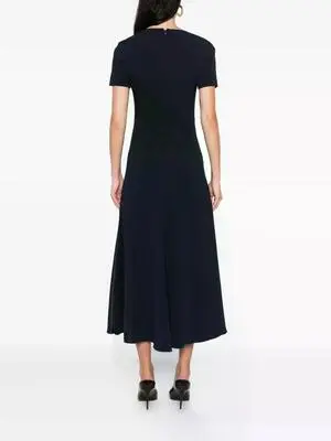Victoria Beckham Gathered Midi Dress - Blue