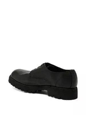Guidi Leather Derby Shoes - Black