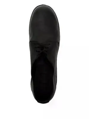 Guidi Leather Derby Shoes - Black