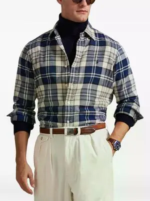 Polo Ralph Lauren Button-down Collar Plaid Shirt - Blue