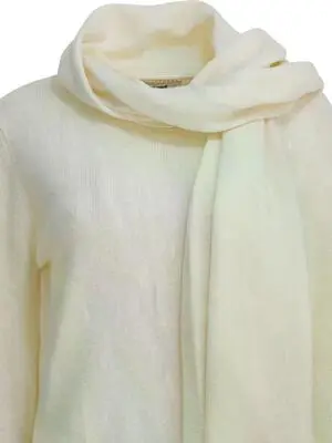 SANDBEIGE Scarf-detail Sweater