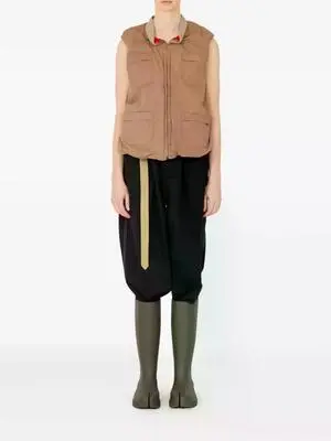 MAISON MARGIELA Linen-blend Waistcoat - Brown
