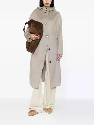 Liviana Conti Hooded Button Coat