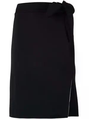 LANVIN Bow Detail Straight Skirt - Black