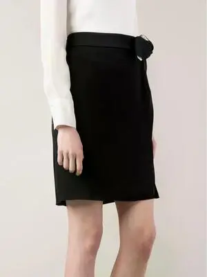 LANVIN Straight Midi Skirt With Bow Detail