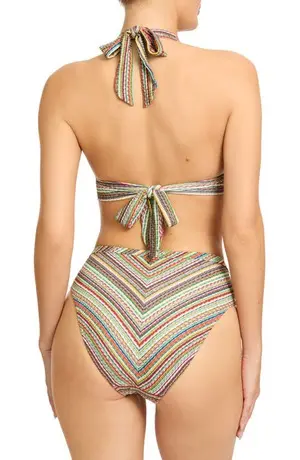 Robin Piccone Willow High Waist Bikini Bottoms