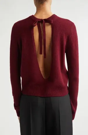 Marni Open Back Cashmere Sweater