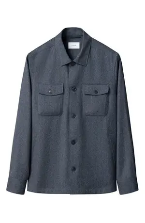 Eton Merino Wool Flannel Overshirt