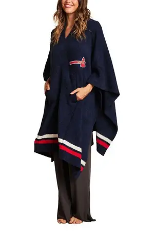 Barefoot Dreams Cozychic® Atlanta Braves Everything Poncho - Braves Multi