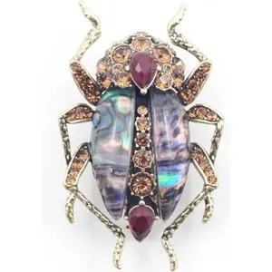 BILL SKINNER STUDIO Bejewelled Statement Brooch - Beetle