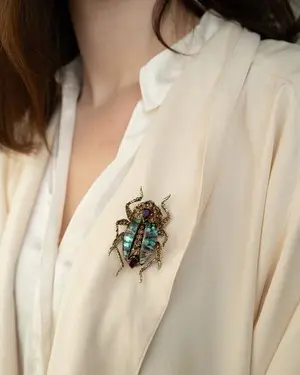 BILL SKINNER STUDIO Bejewelled Brooch